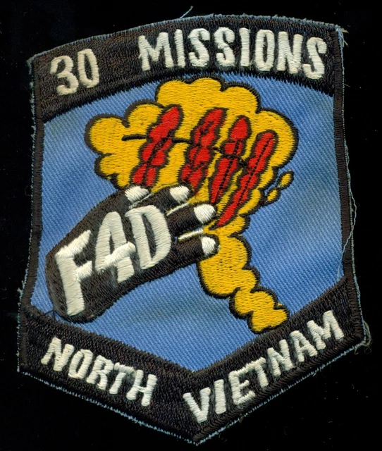 USAF 13TH TACTICAL Fighter Squadron F-4D 30 missions Nord Vietnam patch ...