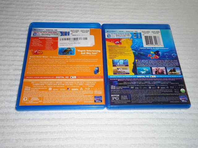 Finding Nemo And Finding Dory 2 Movie Collection Blu Ray 4 Disc Set