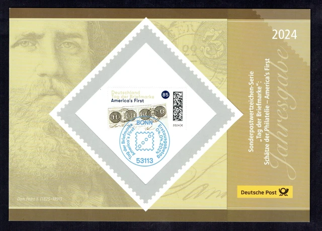 BRD JAHRESGABE DER Deutschen Post 2024 "America's First" EUR 1,50 ...