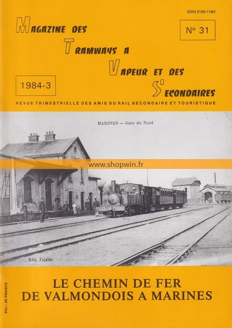 LE CHEMIN DE fer de Valmondois à Marines - Magazine des Tramways à ...