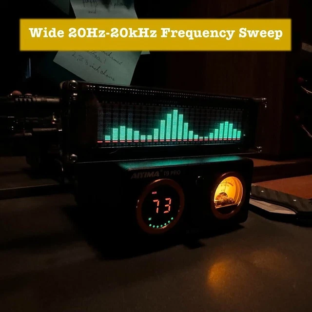 VISUALIZZATORE AUDIO MUSICALE display VFD design elegante AK2515 per audiofili EUR 70,91 ...