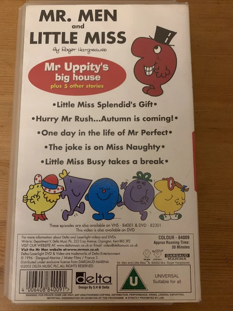 MR MEN AND LITTLE MISS - VHS video - MR UPPITY'S BIG HOUSE plus 5 other ...