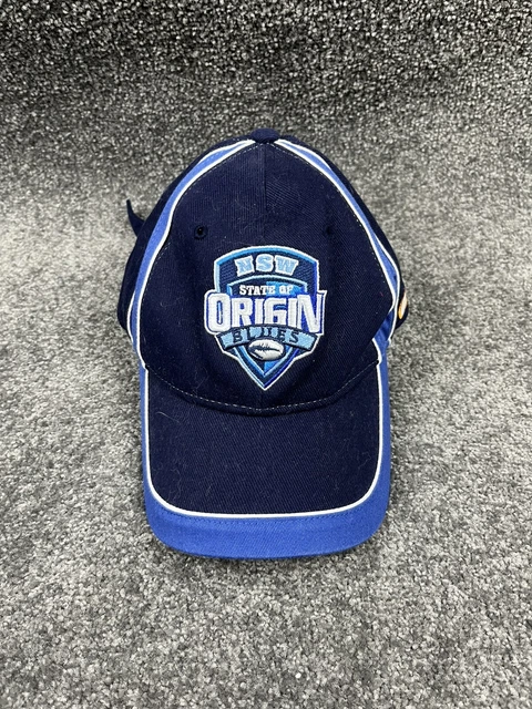 STATE OF ORIGIN NSW Blues Cap Rugby Hat Blue Adjustable Buckle Strap ...