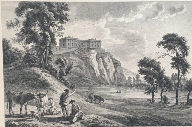 NOTTINGHAM CASTLE NOTTINGHAMSHIRE - Antique 18th Century Print 1776 £14 ...