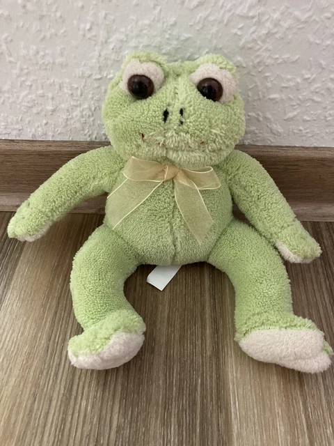 KLEINER PLÜSCH FROSCH mit Schleife 20 cm Tower Toys Stofftier ...