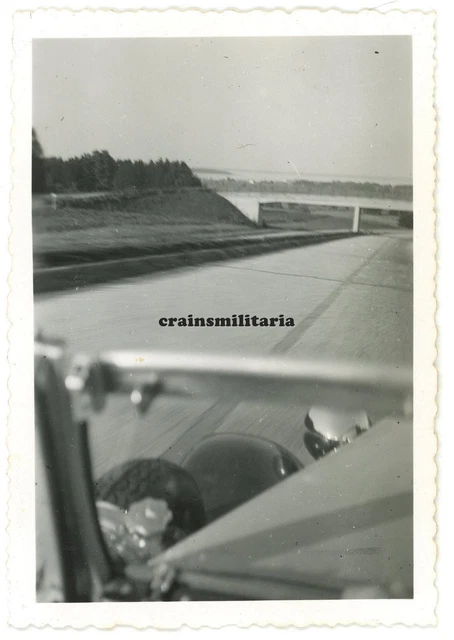 ORIG. FOTO PKW bei Reichsautobahn RAB Brücke am CHIEMSEE Bayern 1938 ...