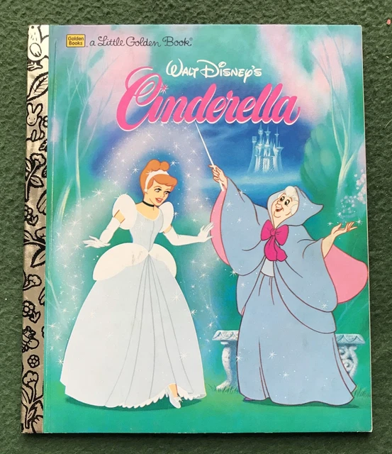 WALT DISNEY'S CINDERELLA Little Golden Book 1996 princess kid book ...