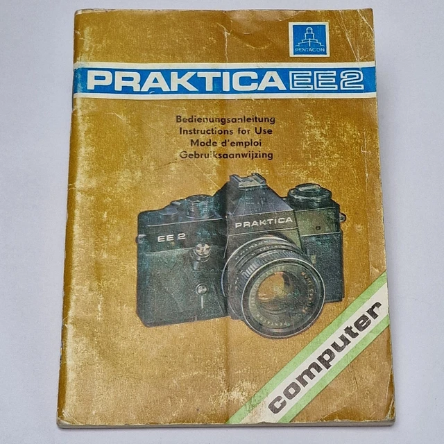 PRAKTICA EE2 CAMERA Original Instructions Manual Booklet, 1980s E D F Nl £5.95 - PicClick UK
