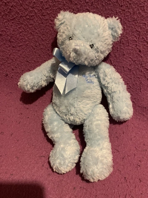 GUND MY FIRST Teddy Bear Blue Soft Toy Small 23cm £9.99 - PicClick UK