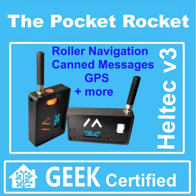 HELTEC V3 ESP32 LoRa (V3) MESHTASTIC GPS buzzer ROLLER SELECTOR canned ...