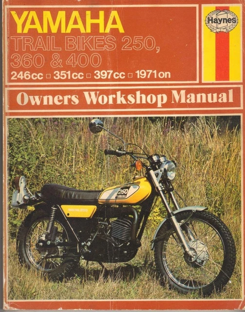 YAMAHA DT250,DT360,DT400,DT1,DT2,DT3,RT1,RT2,RT3 HAYNES Manual 1968 ...