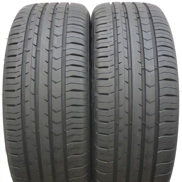 2 X CONTINENTAL 195/55 R16 87H ContiPremiumContact 5 Pneumatico Estivo ...
