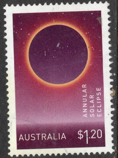 2023 AUSTRALIA USED Sheet stamp - $1.20 Annular Solar Eclipse $1.50 ...