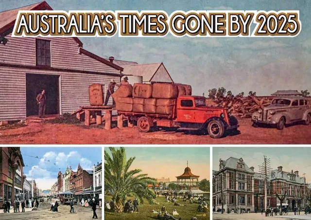 2025 AUSTRALIA’S TIMES Gone By 12 Months A4 Wall Calendar 30cm x 21cm ...