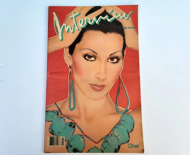 ANDY WARHOL INTERVIEW Magazine CHER Cover May 1982 Oversized Mag £118. ...