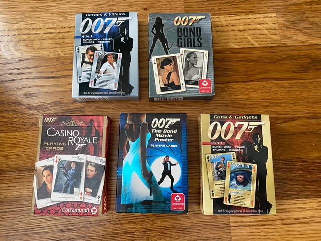JAMES BOND 007 Playing Cards (PACK OF 5) Some Sealed. £26.71 - PicClick UK