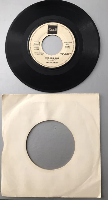 45 GIRI THE Beatles - The long and Widing Road - For Your Blue 1970 Ed ...