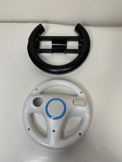NINTENDO MARIO KART Wii Steering Wheel Controller Official Black Wheel ...