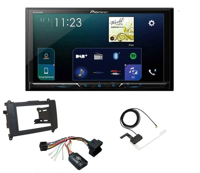 PIONEER CARPLAY ANDROID Auto BT DAB Stereo Upgrade Kit for Mercedes ...