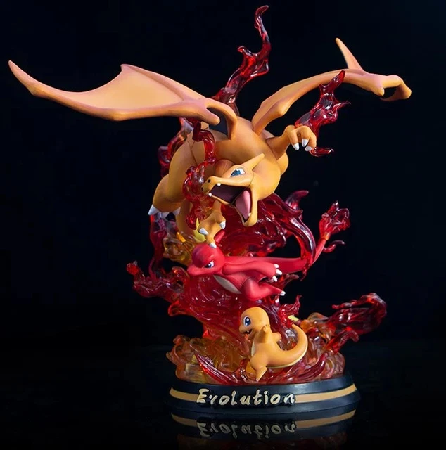 COLLECTIBLE FIGURE LUMINOUS Charizard Charmeleon Charmander Evolution ...
