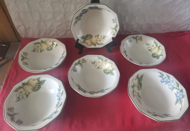 6 ASSIETTES CREUSES faience anglaise Churchill the Chartwell collection ...
