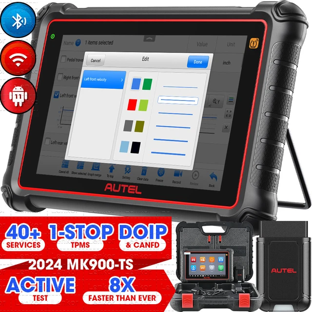 2025 AUTEL MAXICOM MK900-TS MK900BT PRO Strumento Diagnostica OBD TPMS ...