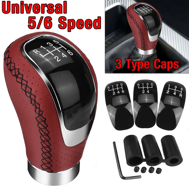 5/6 SPEED UNIVERSAL Manual MT Car Gear Shift Knob Shifter Lever Stick w ...