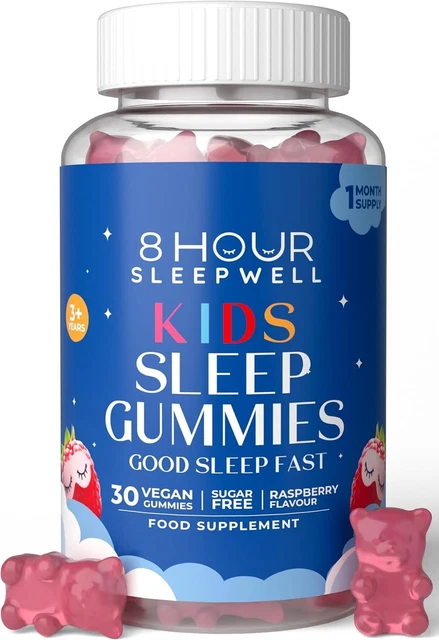KIDS SLEEP GUMMIES Night Time Supplement -Vegan Gluten Free Magnesium ...