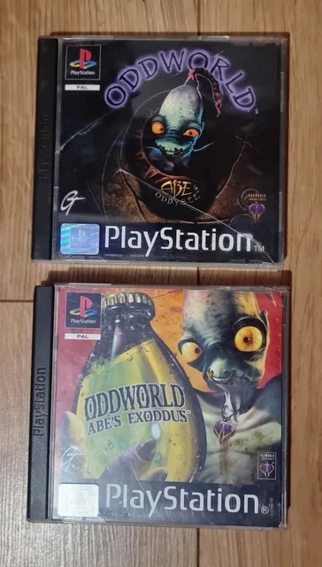 ODDWORLD PS1 COMPLETE Bundle. Oddworld Abes Oddysee & Oddworld Abes ...