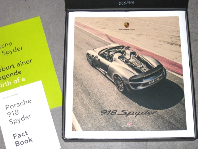 PORSCHE 918 SPYDER/SPIDER Owner Buch/Book Limited Edition Box Delius ...