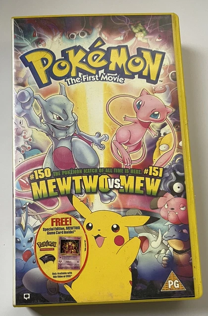 POKEMON THE FIRST Movie VHS Mewtwo Vs Mew Retro Inc Posters & Leaflets ...