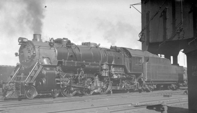 B&O BALTIMORE & Ohio Railroad Locomotive, Engine No. 5302, 4-6-2 Old ...