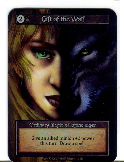 SORCERY CONTESTED REALM Gothic - GIFT OF THE WOLF - Ordinary FOIL ...