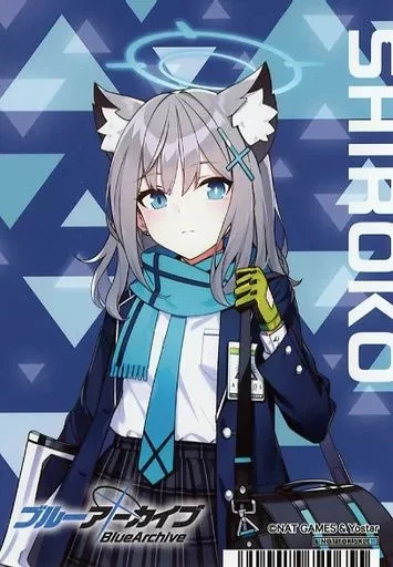 BLUE ARCHIVE CHARACTER Card Sandow Shiroko Bromide 1St Anniversary Fair ...