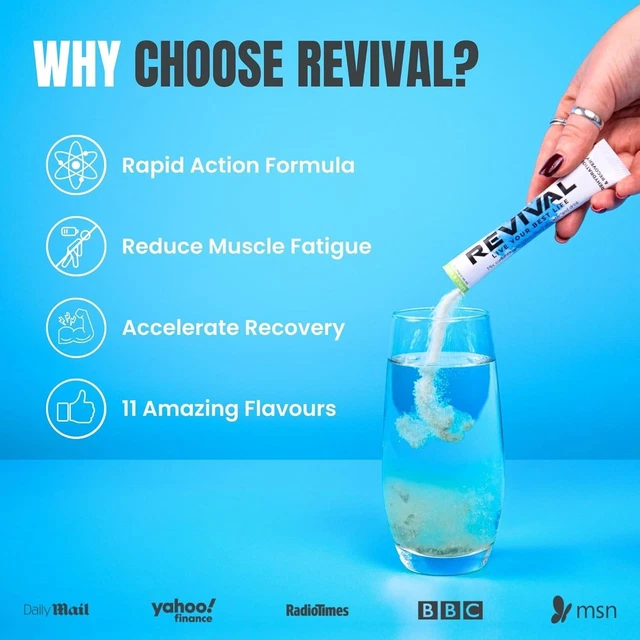 REVIVAL RAPID REHYDRATION Electrolytes Powder - High Strength Vitamin C ...
