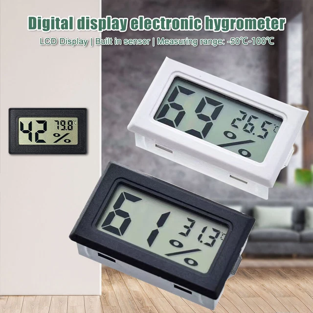 MINI DIGITAL LCD Thermometer Humidity Meter Room Temperature Indoor ...