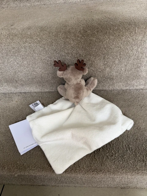 New With Tags The Little White Company Jingles Reindeer Comforter £10