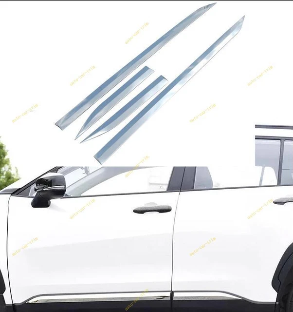 FOR TOYOTA COROLLA Cross 2022-24 Chrome Steel Body Side Door Molding ...