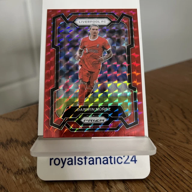2023-24 PANINI PRIZM Premier League Darwin Nunez Mosaico Rosso Prizm ...
