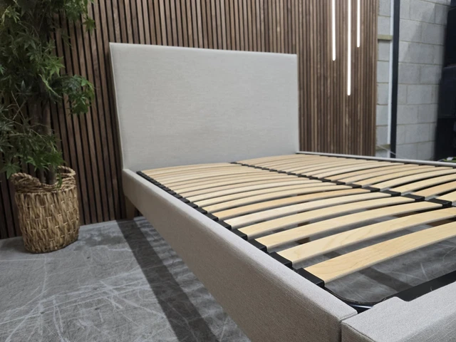 LOAF PIPER KING Size Bed Frame In Thatch House Fabric RRP-£1095 £795.00 ...