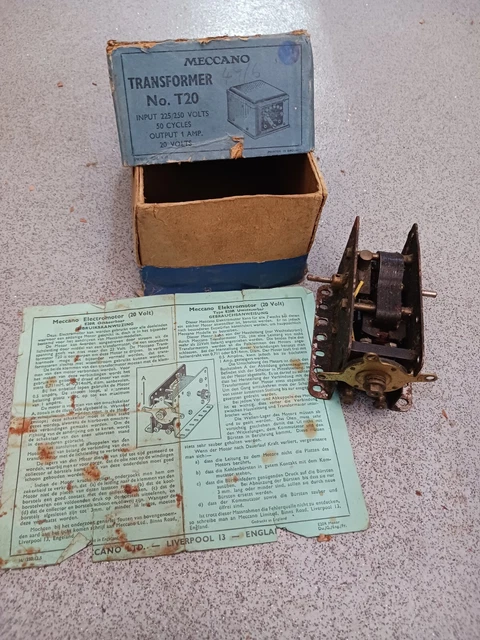VINTAGE MECCANO E20R - 20 Volt ELECTRIC REVERSING MOTOR £18.99 ...