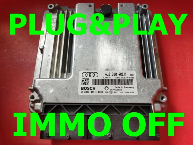 IMMO OFF / Plug&Play AUDI Q7 3.0TDI ECU 0281013691 - 4L0910401K ...
