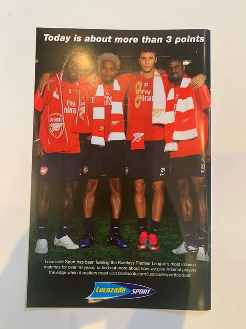 ARSENAL X LUCOZADE Sport Eboue Sagnauk 1-Page Football Print Advert £4. ...