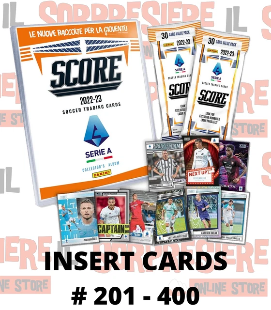 PANINI SCORE SERIE A 2022-2023 Insert Cards zur auswahl #201 - 400 EUR ...