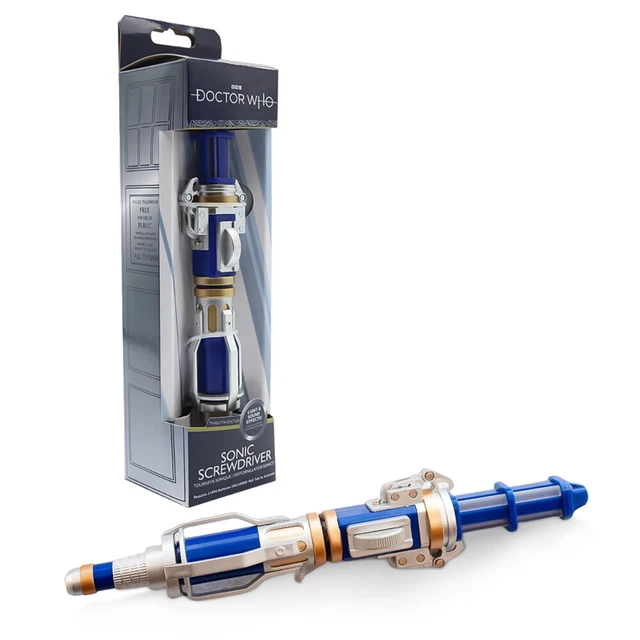 DOCTOR WHO 12TH Sonic Screwdriver Model Blue Light Sound Toy Normal ...