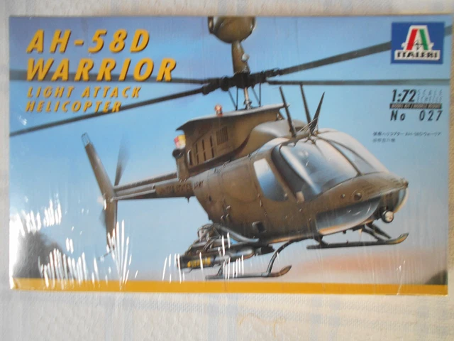 ITALERI 027 AH-58D Warrior Light Attack Helicopter NEUF SOUS BLISTERE 1 ...