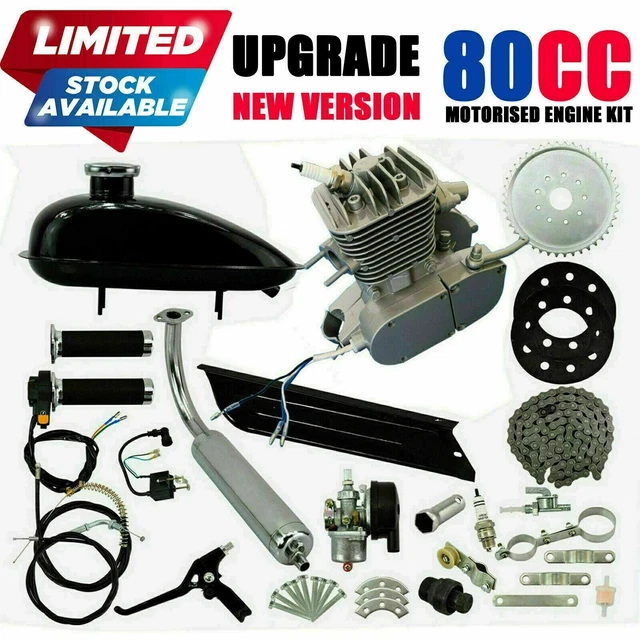 BT-80 80CC MOTOR ENGINE KIT for MOTORISED BICYCLE PUSH BIKE PETROL $158 ...