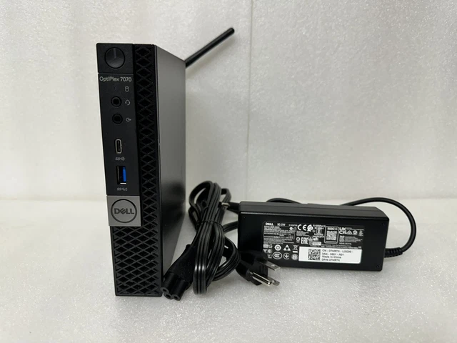 DELL OPTIPLEX 7070 Micro Mini PC core i7- 9700T 9th Gen 16GB 256GB NVMe ...