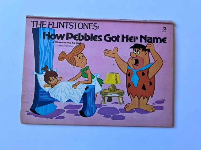 VINTAGE THE FLINTSTONES: How Pebbles Got Her Name Pop Up Book, 1974 $50 ...