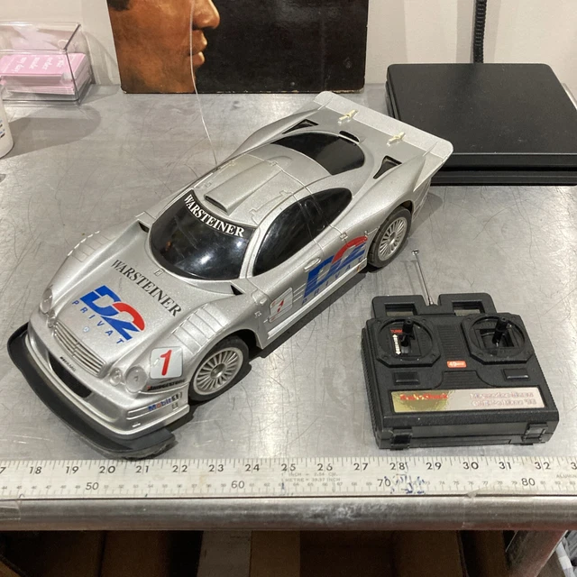 VINTAGE RADIO SHACK Mercedes CLK Le Mans ‘98 RC Remote Control Car ...